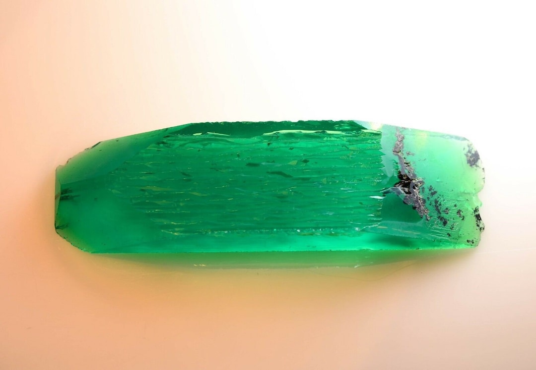 175.55ct Lab Grown Colombian Emerald With Inclusions Faceting - Etsy