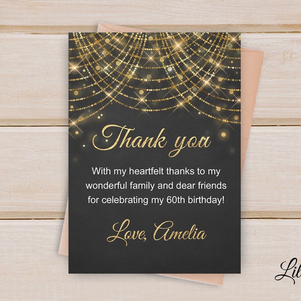 80th Birthday Thank You Notes - Etsy