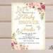 50th Birthday Invitation, Rustic Women Birthday Invitation, Any Age ...