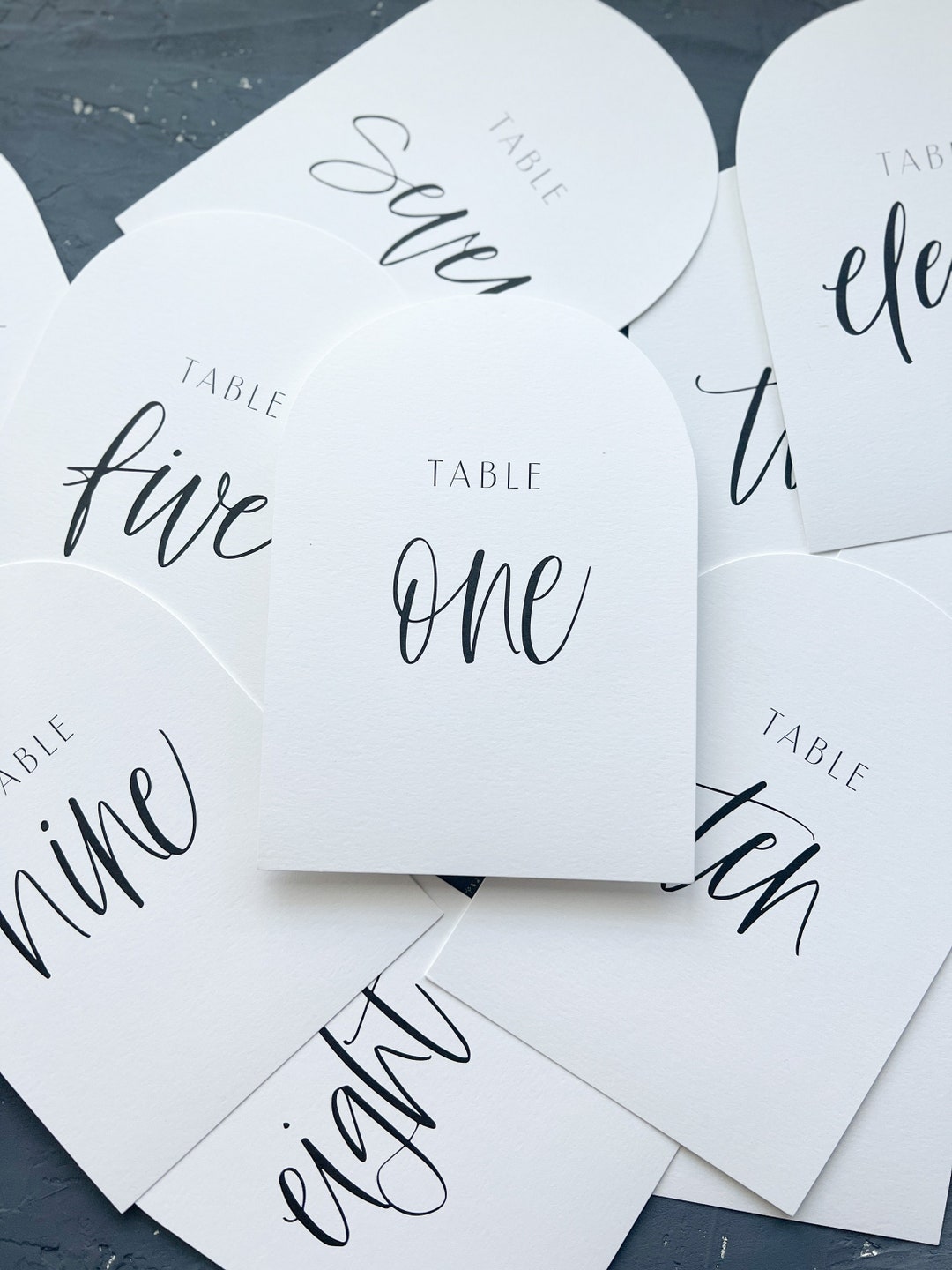 Printed Arch Table Numbers | Cardstock Table Numbers | Modern Table ...