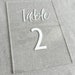 Clear Acrylic Table Numbers With Stand Wedding Table Numbers Modern ...