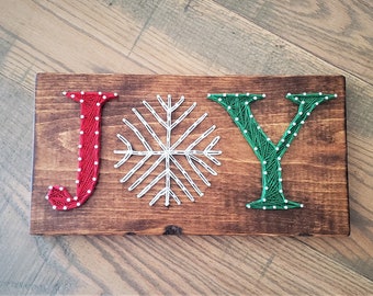Snowy String Art Snowflake Block. A Sweet & Small Unique Gift. - Etsy