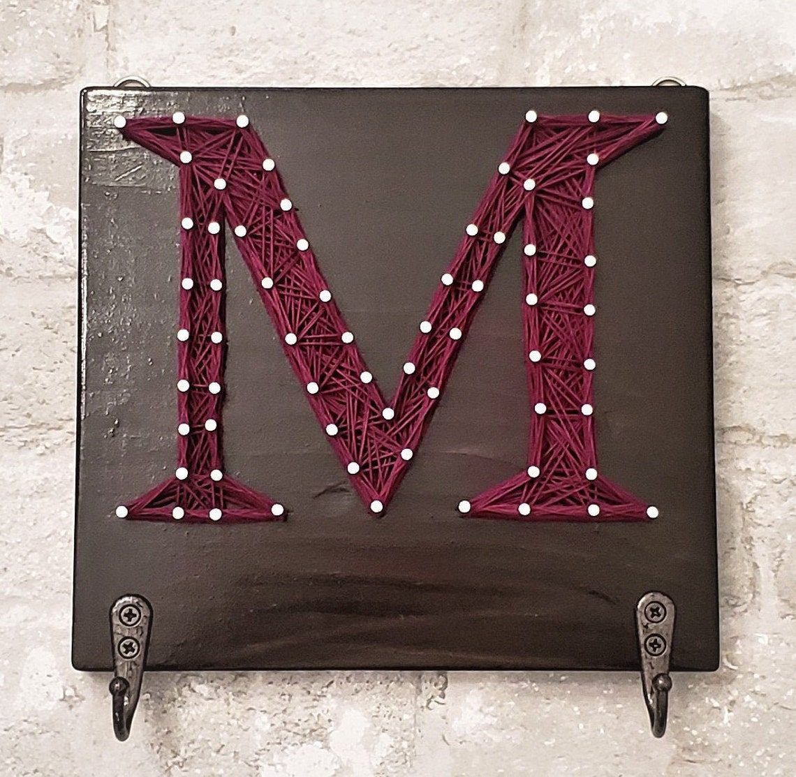 Initial Art String Decor Alphabet Letter Art Custom - Etsy