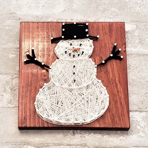 Snowman String Art - Etsy