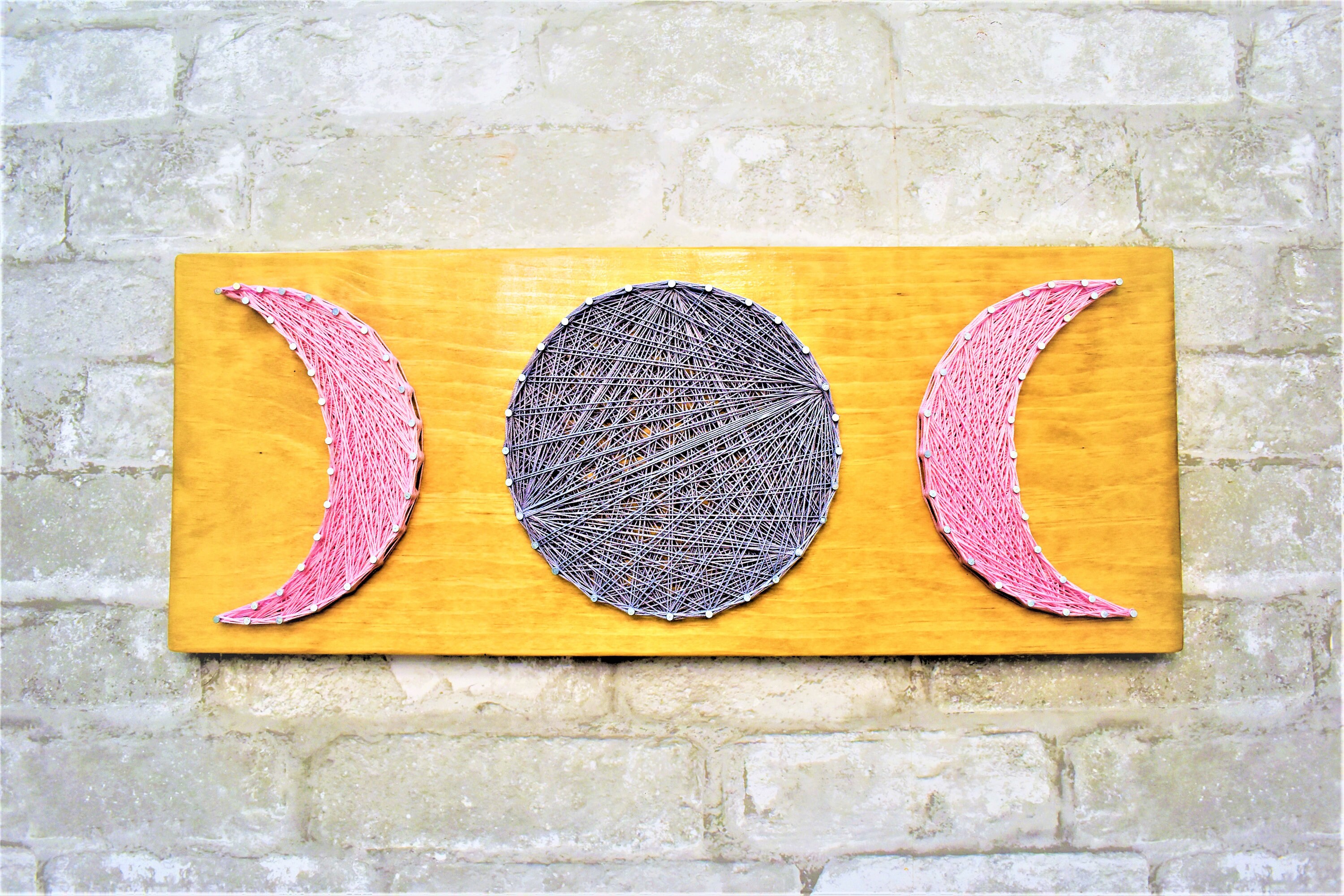 Triple Goddess Moon String Art Moon Wall Decor Pagan Gifts | Etsy