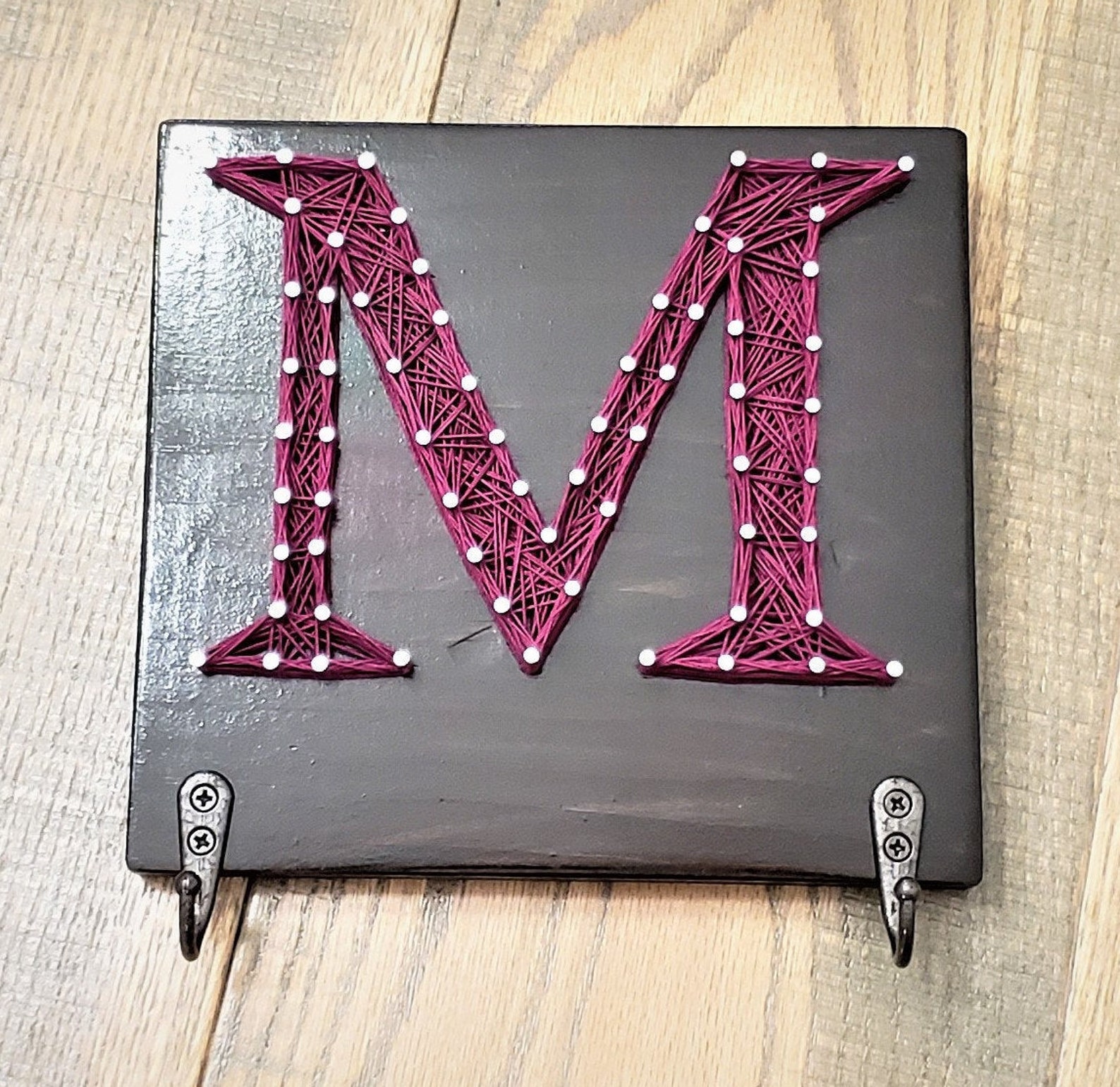 Initial Art String Decor Alphabet Letter Art Custom - Etsy