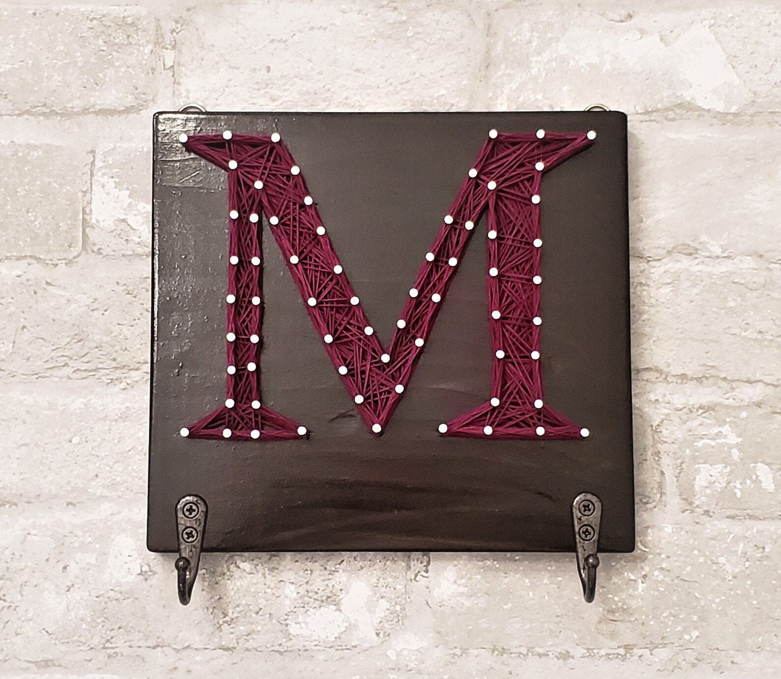 Initial Art String Decor Alphabet Letter Art Custom - Etsy