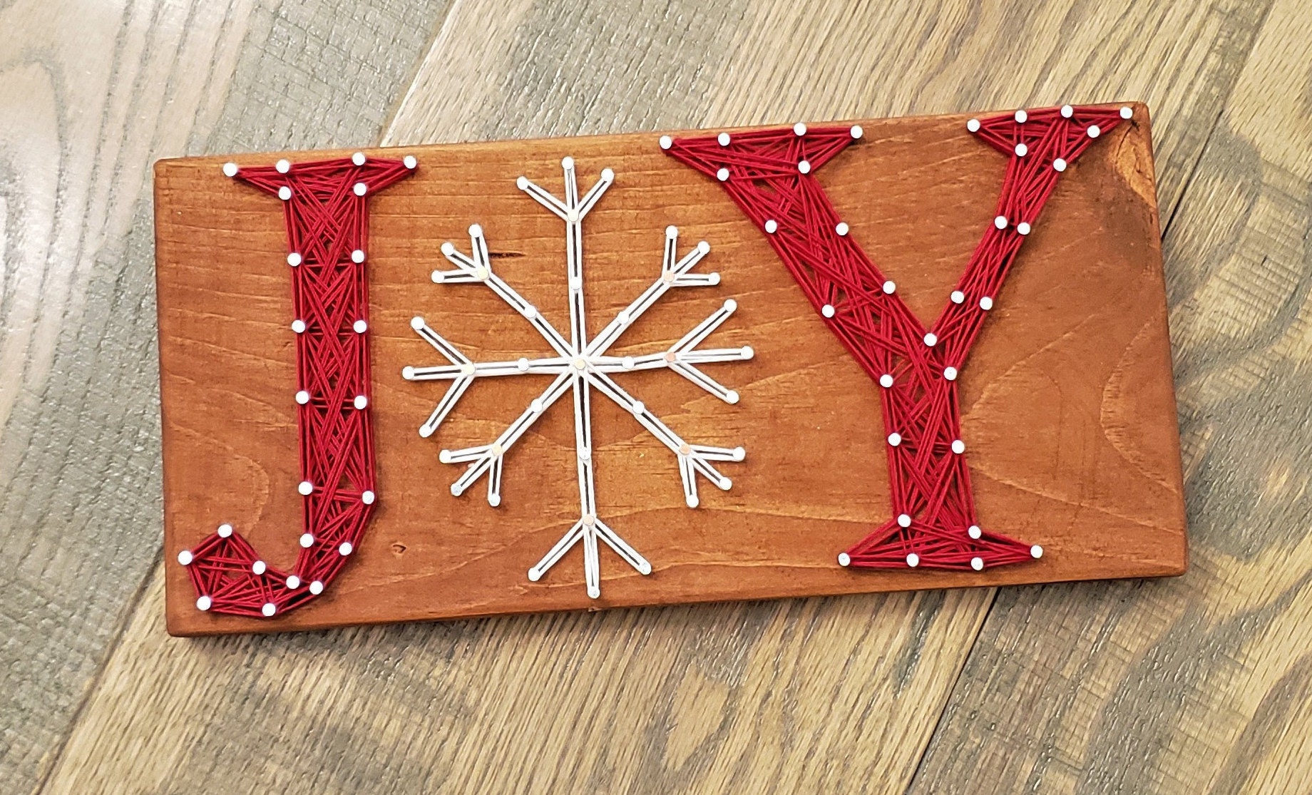 Christmas Joy String Art Seasonal Decor Joy Gift Christmas - Etsy