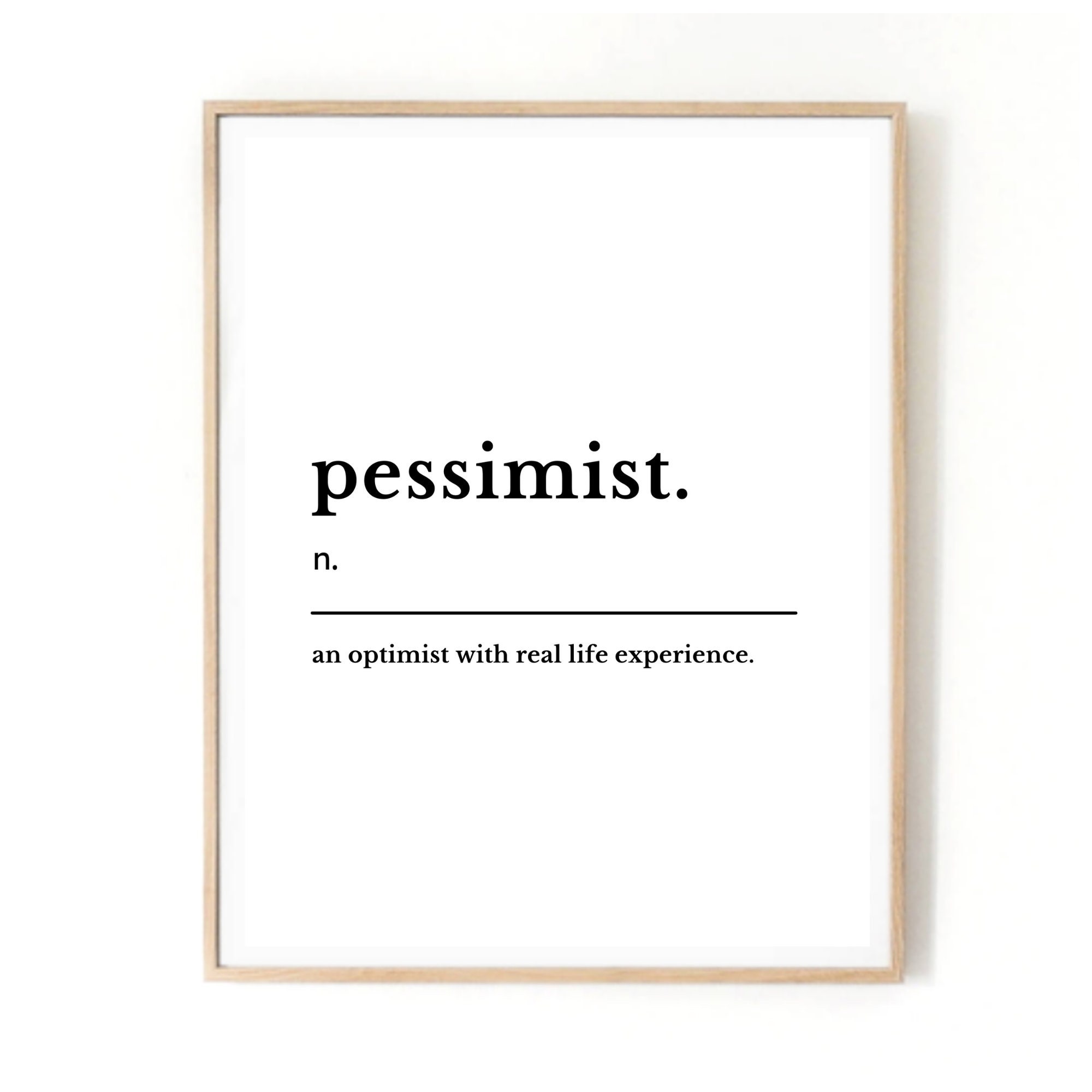 Pessimism Poster