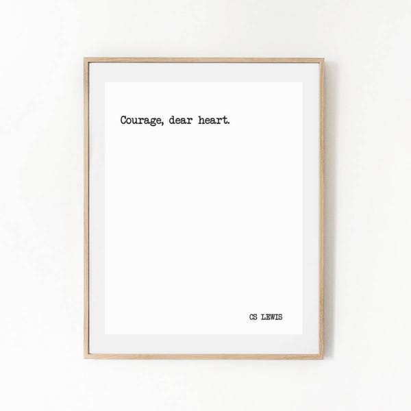 Courage Dear Heart - Etsy