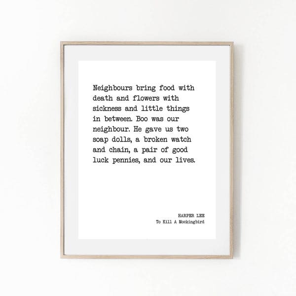 To Kill a Mockingbird Wall Art - Etsy