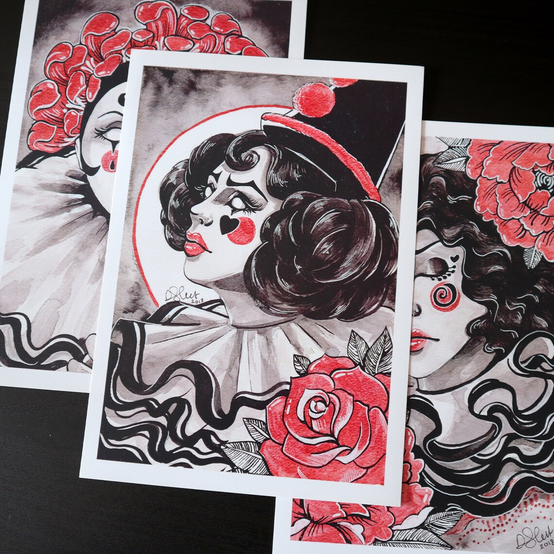 Spooky Clown PRINTS - Etsy UK