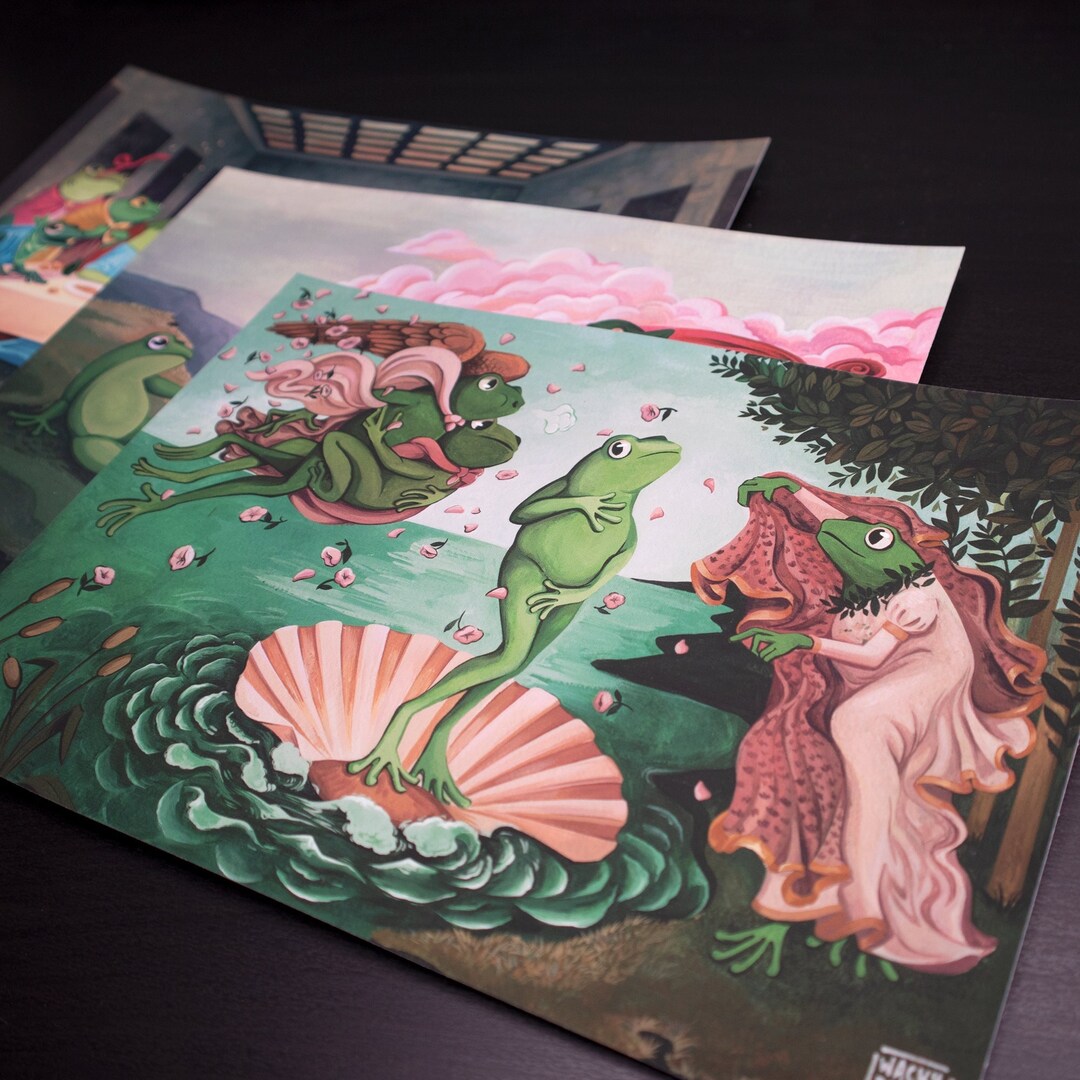 Renaissance Frogs || Art Prints - Etsy