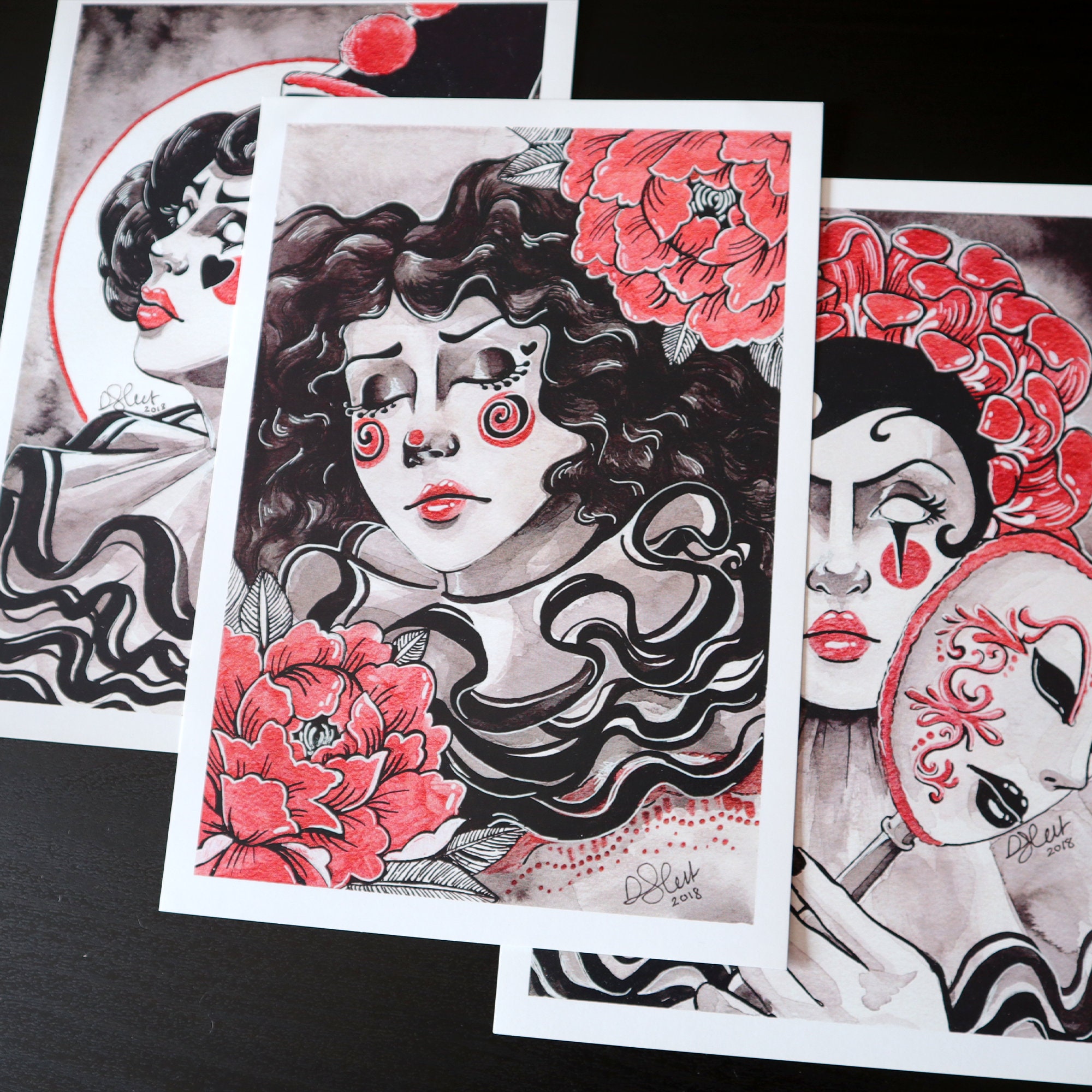 Spooky Clown PRINTS - Etsy UK