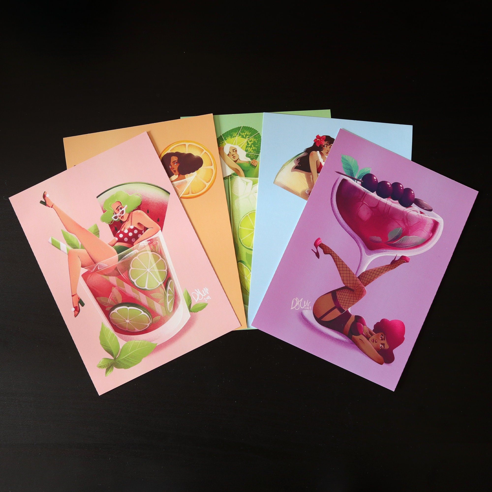 Cocktail Pin-up PRINTS - Etsy UK