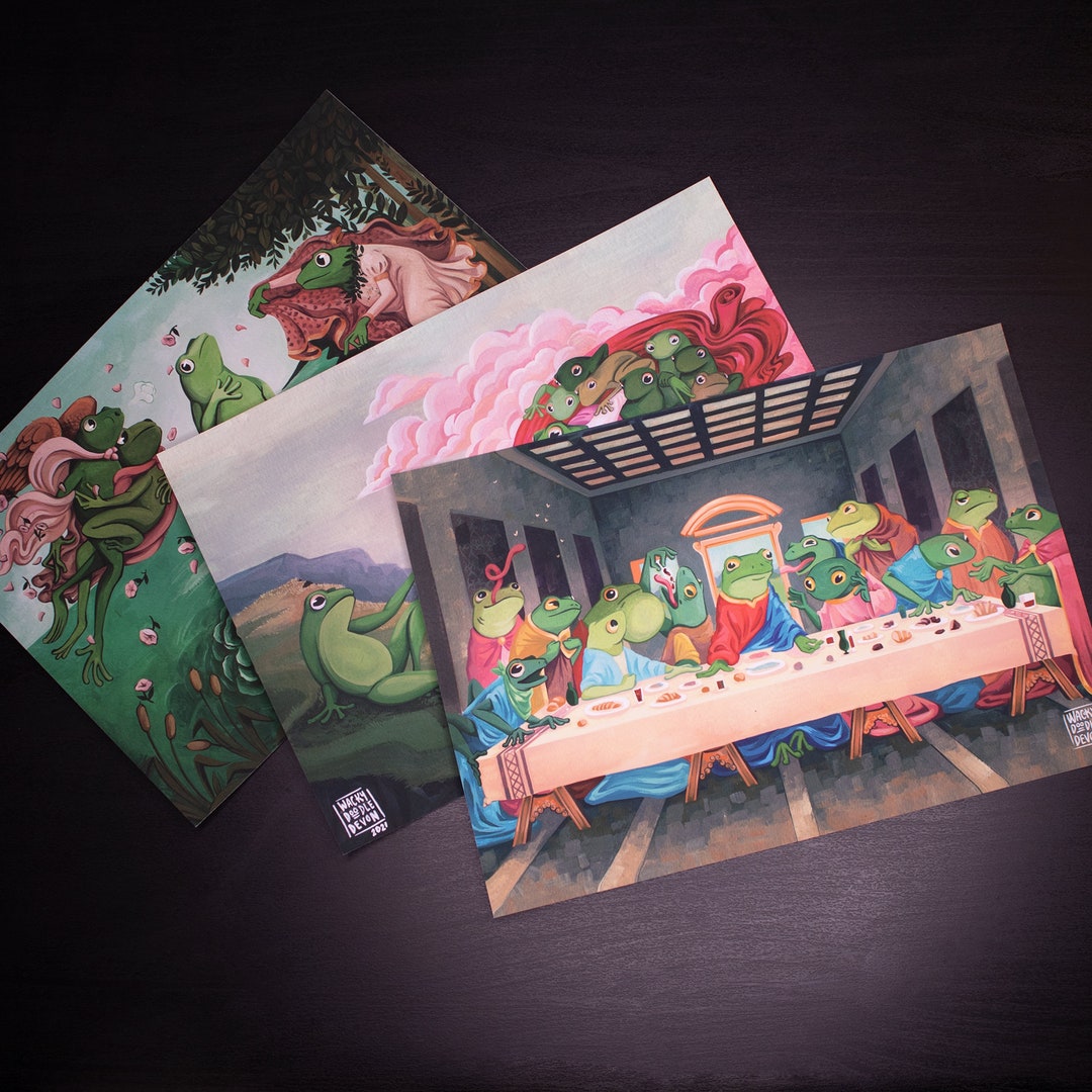 Renaissance Frogs || Art Prints - Etsy