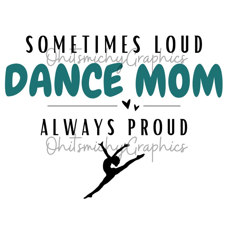 Dance Mom SVG PNG: Loud & Proud Leopard Design (digital Download) - Etsy