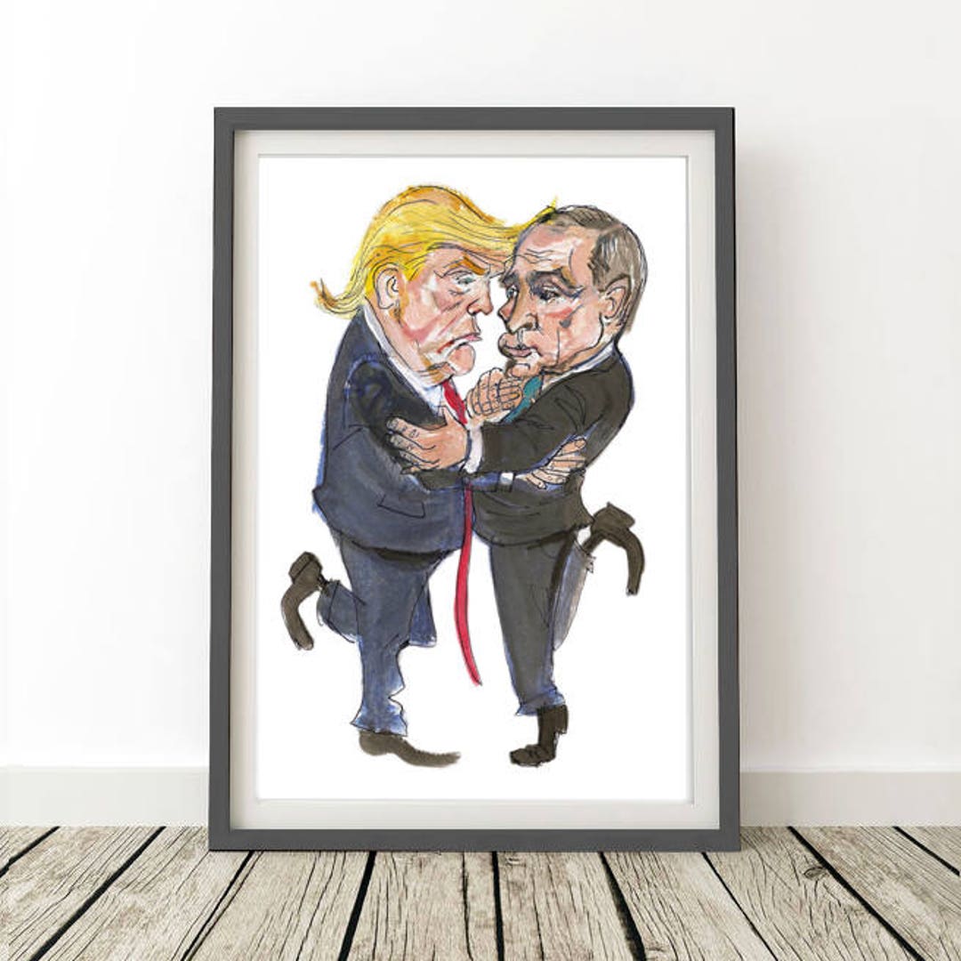 Trump and Putin, Printable Card, Funny Print Poster, Digital Download ...