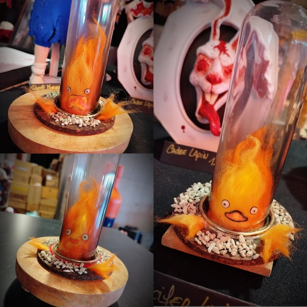 Calcifer Candle - Etsy