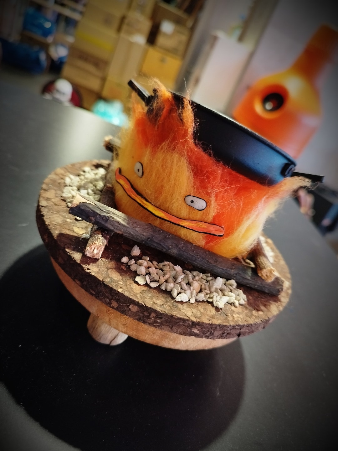 Diorama Calcifer / Calcifer Cooking ghibli - Etsy