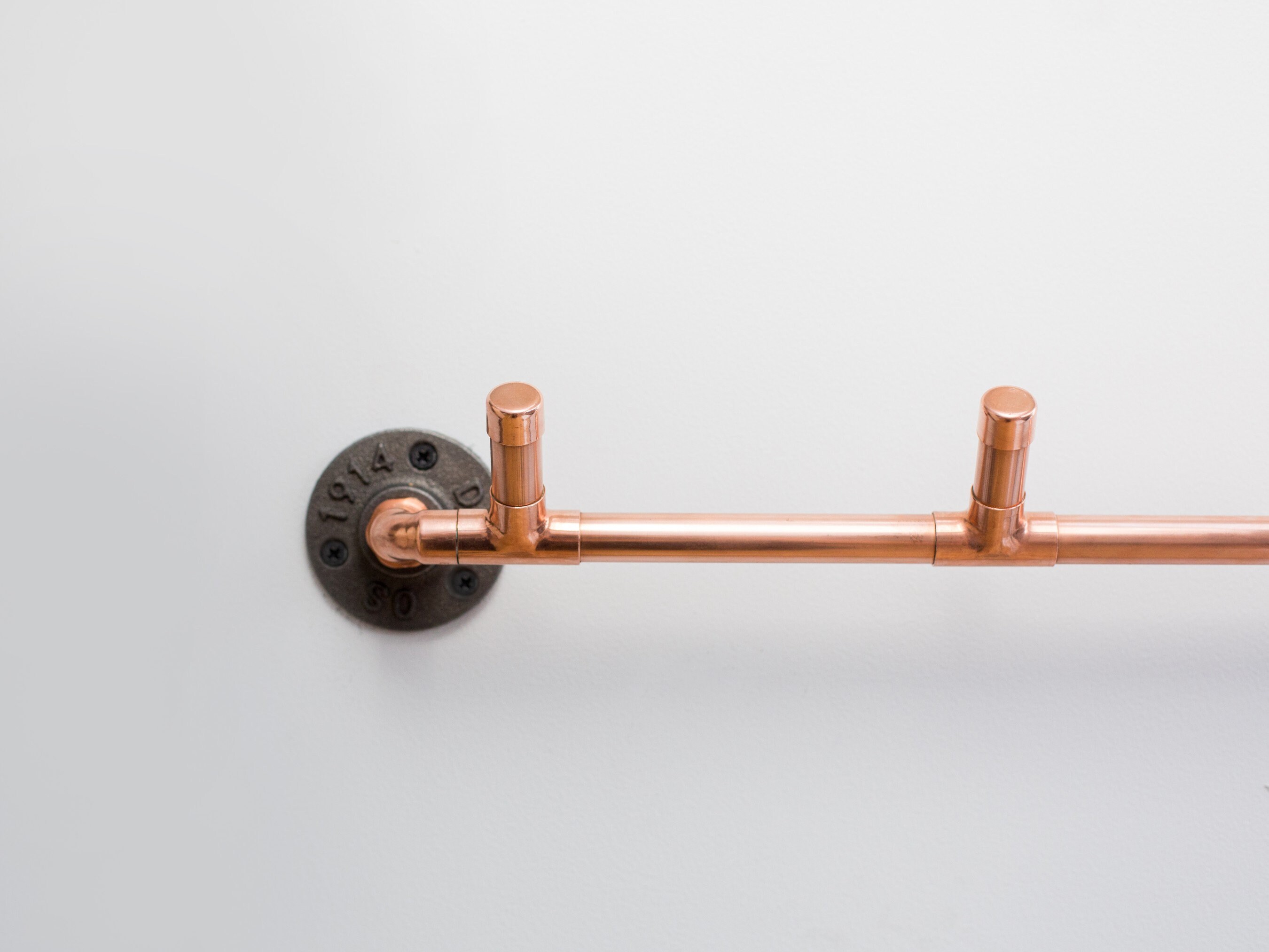 Coat Hooks Handcrafted From Copper Pipe – Industrial Pipe Decor - Etsy