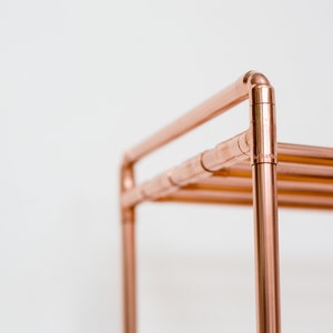 Copper Pipe Shoe Rack - Handmade From Industrial Copper Pipe (3 Tier ...