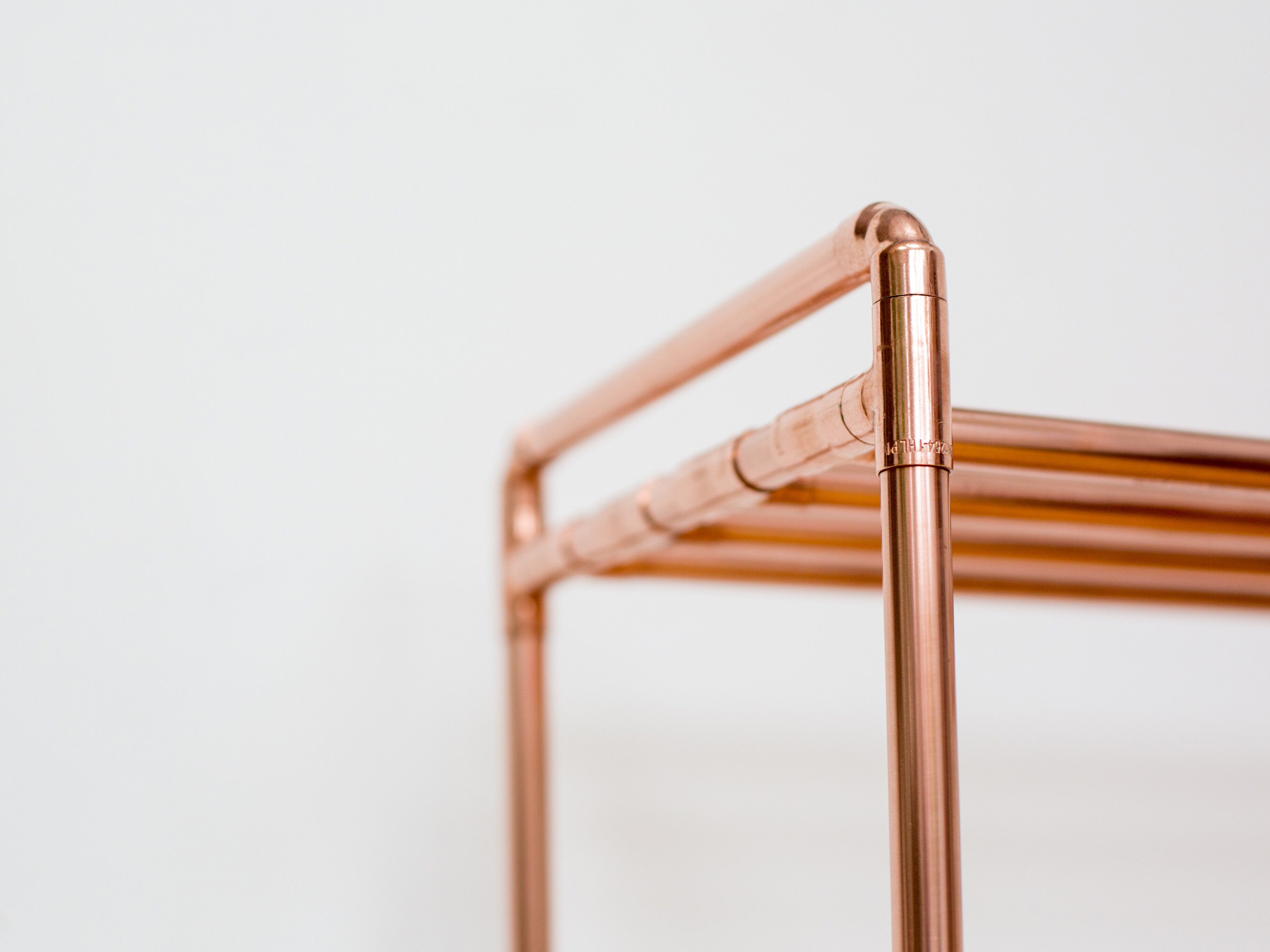 Copper Pipe Shoe Rack Handmade From Industrial Copper Pipe - Etsy