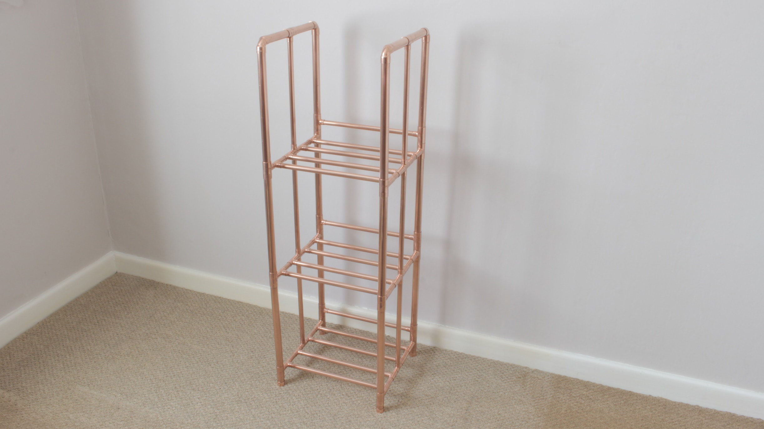 Vinyl Record Storage Tower Industrial Copper Pipe 3 Tiers - Etsy UK