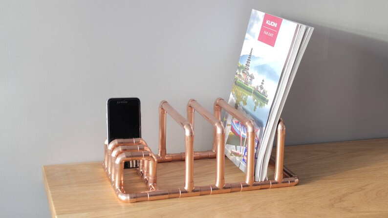 Copper Pipe Phone/tablet Holder Vinyl Record Stand - Etsy UK