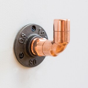 Copper Pipe Wall Hook - Etsy