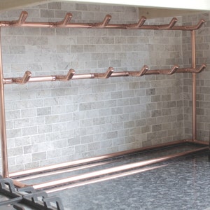 2 Tier Cup Storage Industrial Style Kitchen Mug Rack - Etsy