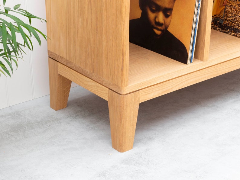 Handcrafted Solid Oak Vinyl Record Storage Cabinet With - Etsy