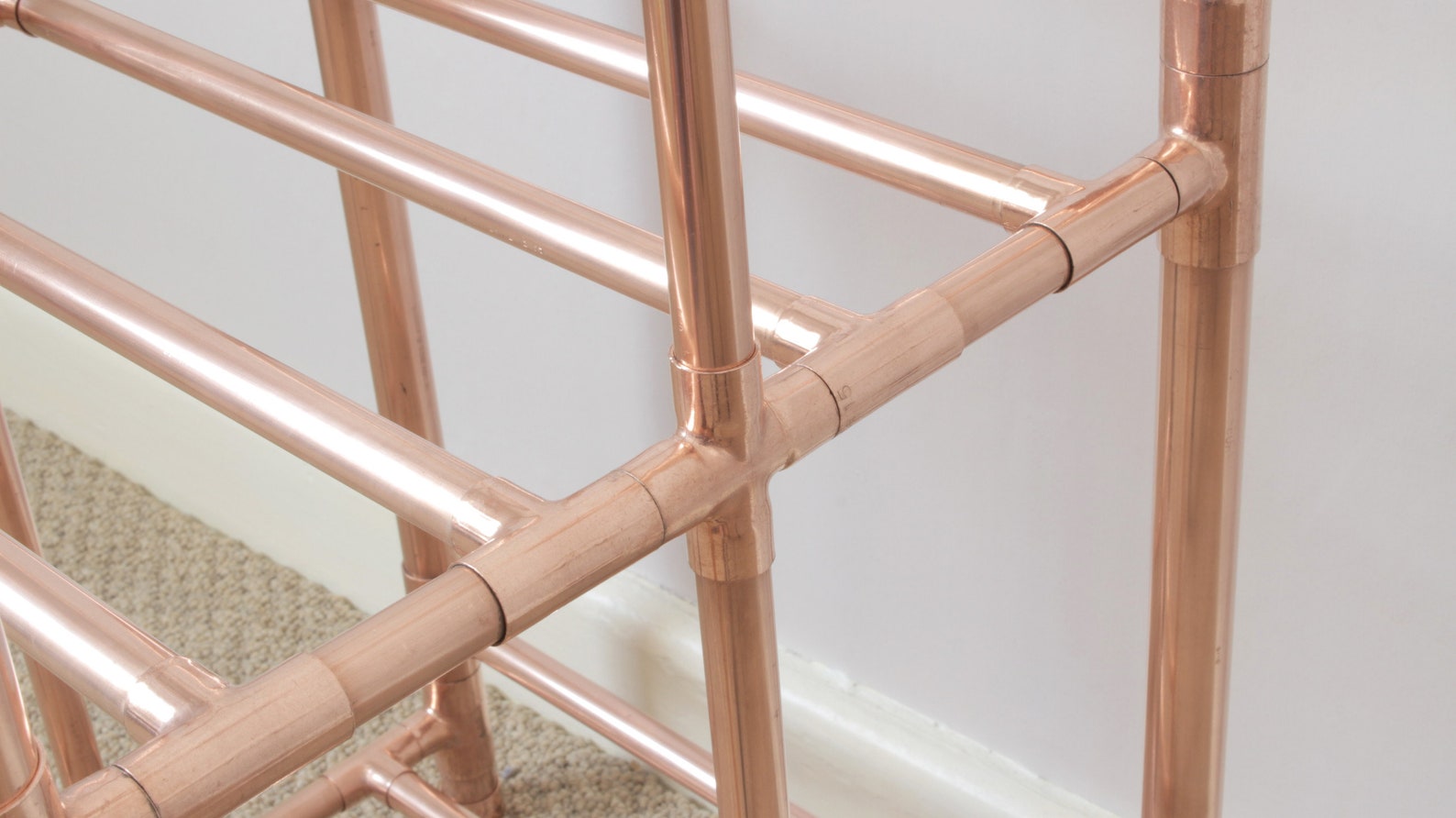 Vinyl Record Storage Tower Industrial Copper Pipe 3 Tiers - Etsy UK