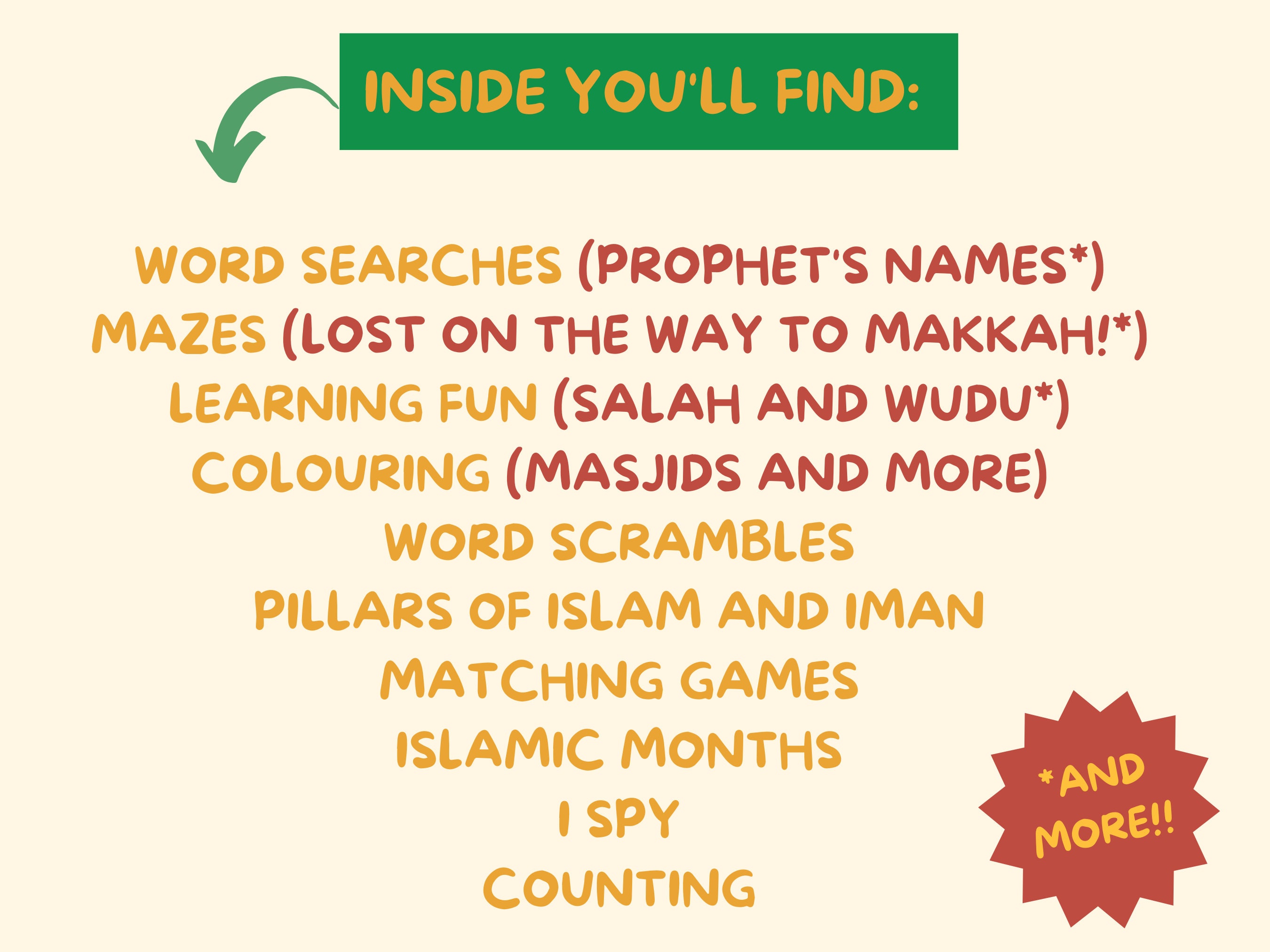 My Muslim Colouring and Activity Book - Printable Islamic Worksheets ...