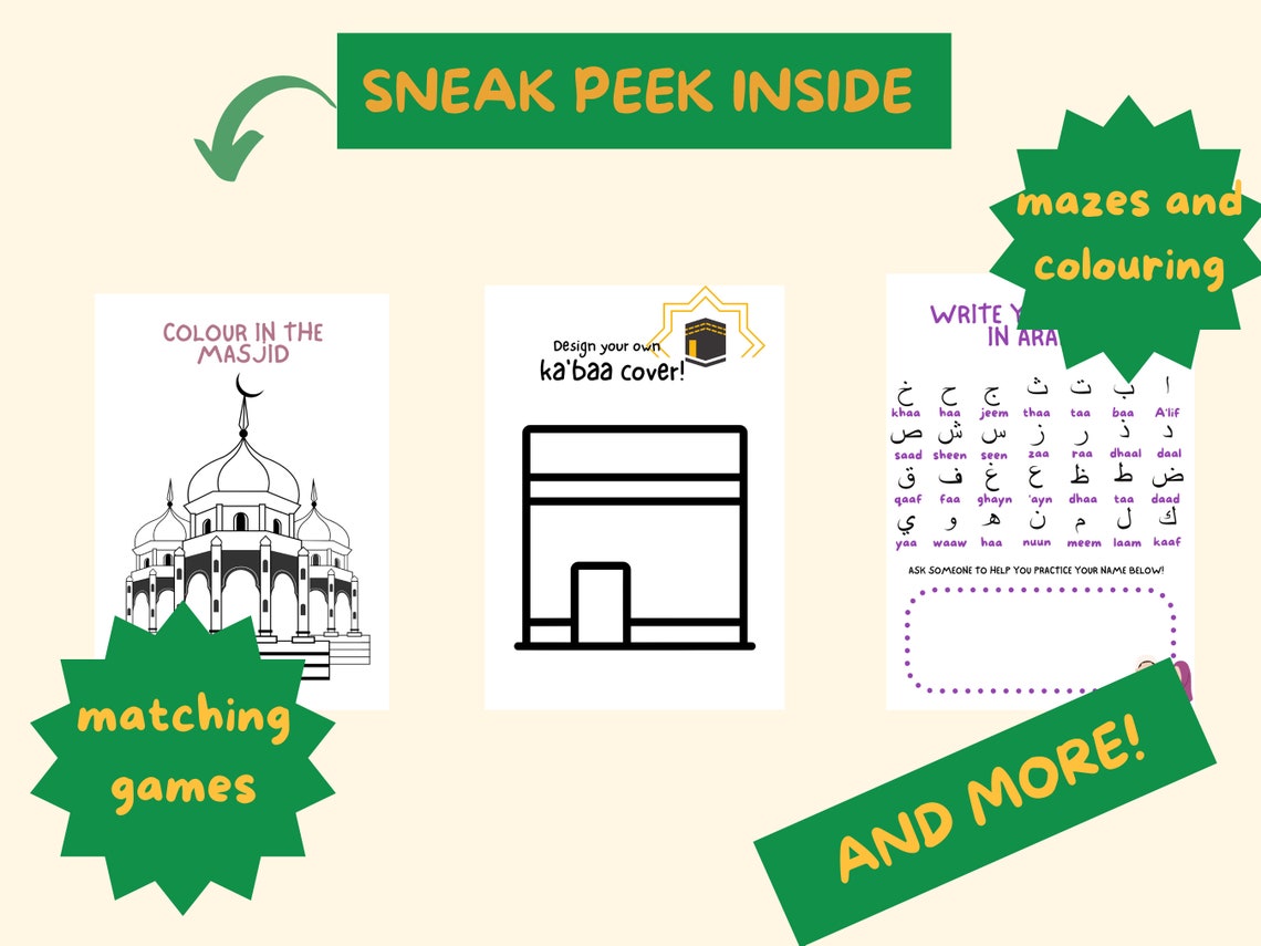 My Muslim Colouring and Activity Book - Printable Islamic Worksheets ...