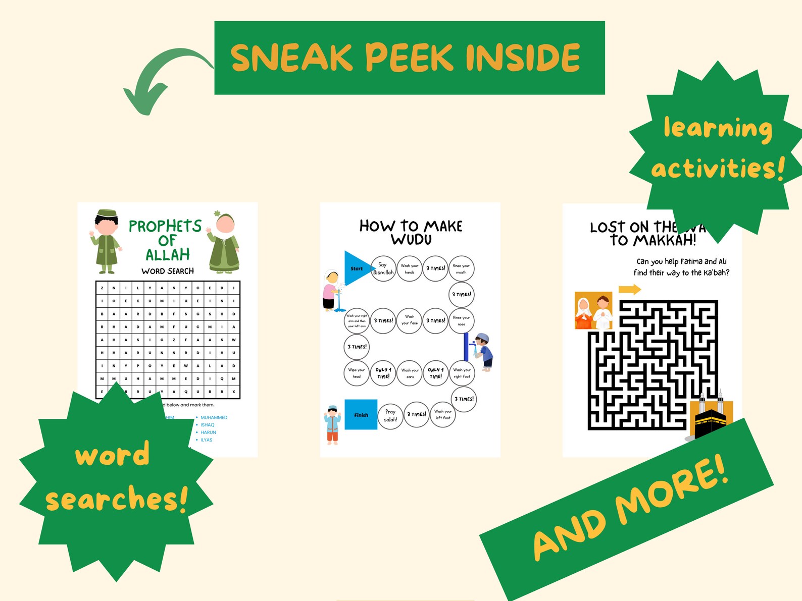 My Muslim Colouring and Activity Book - Printable Islamic Worksheets ...