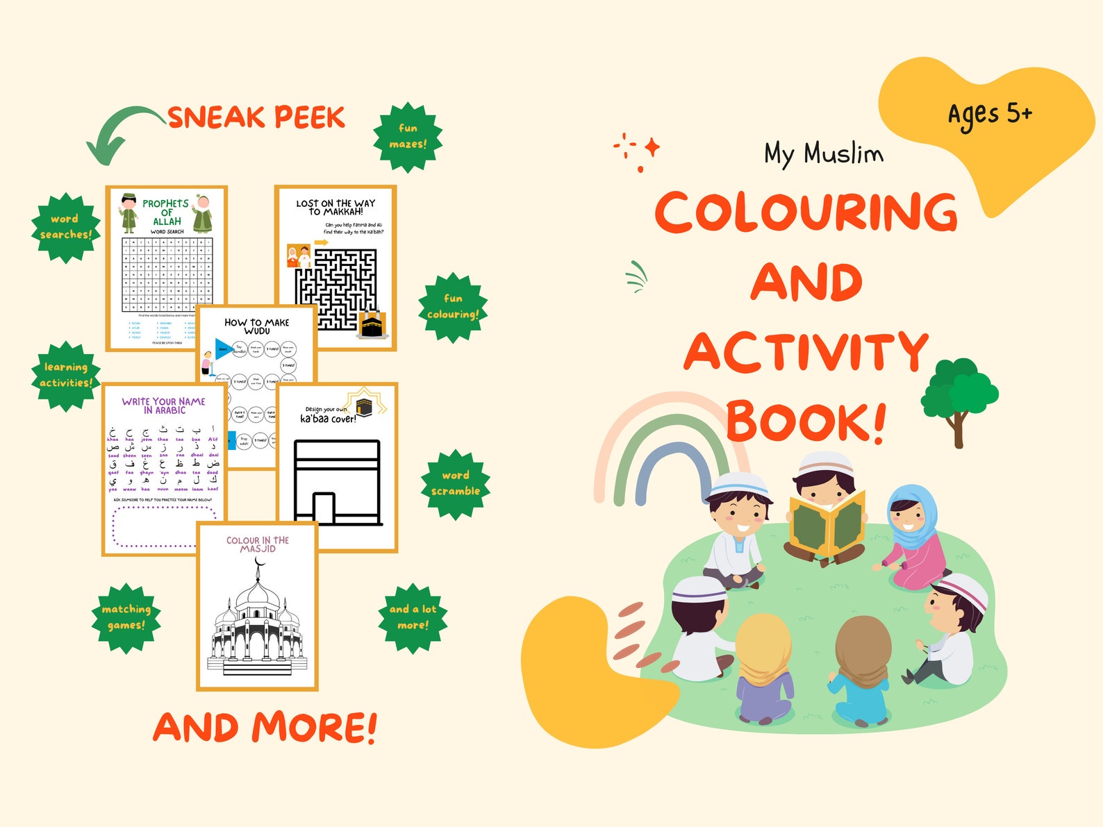 My Muslim Colouring and Activity Book - Printable Islamic Worksheets ...