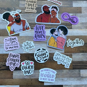 Black Love Stickers - African American Planner Stickers - Handmade ...