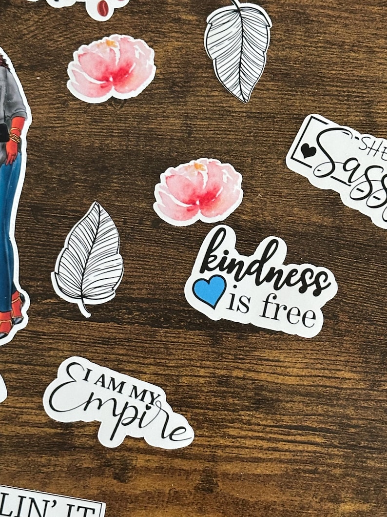 Planner Trio Sticker Pack - Black Woman Planner Stickers - African ...