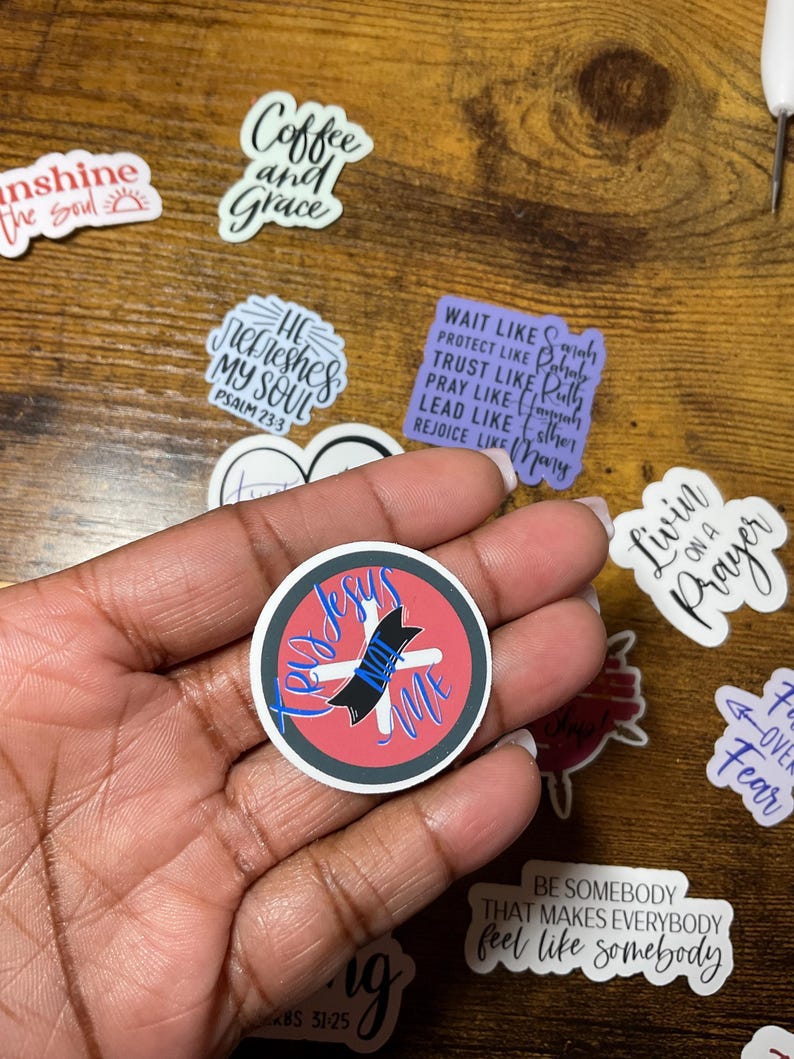 Religious Sayings - Black Girl Planner Stickers - Handmade Jesus ...