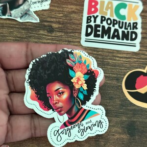 Bold and Beautiful Sticker Pack - Black Girl Planner Stickers - Black ...