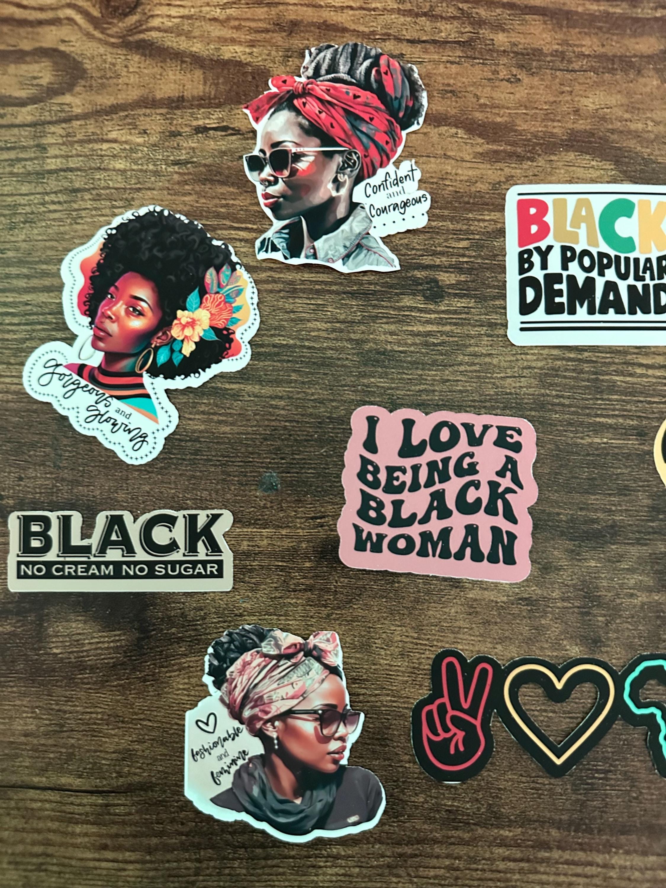 Bold and Beautiful Sticker Pack - Black Girl Planner Stickers - Black ...