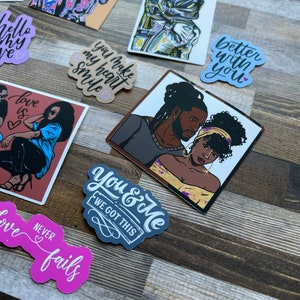 Black Love Stickers-happy Planner Stickers - Couple Goals Stickers ...