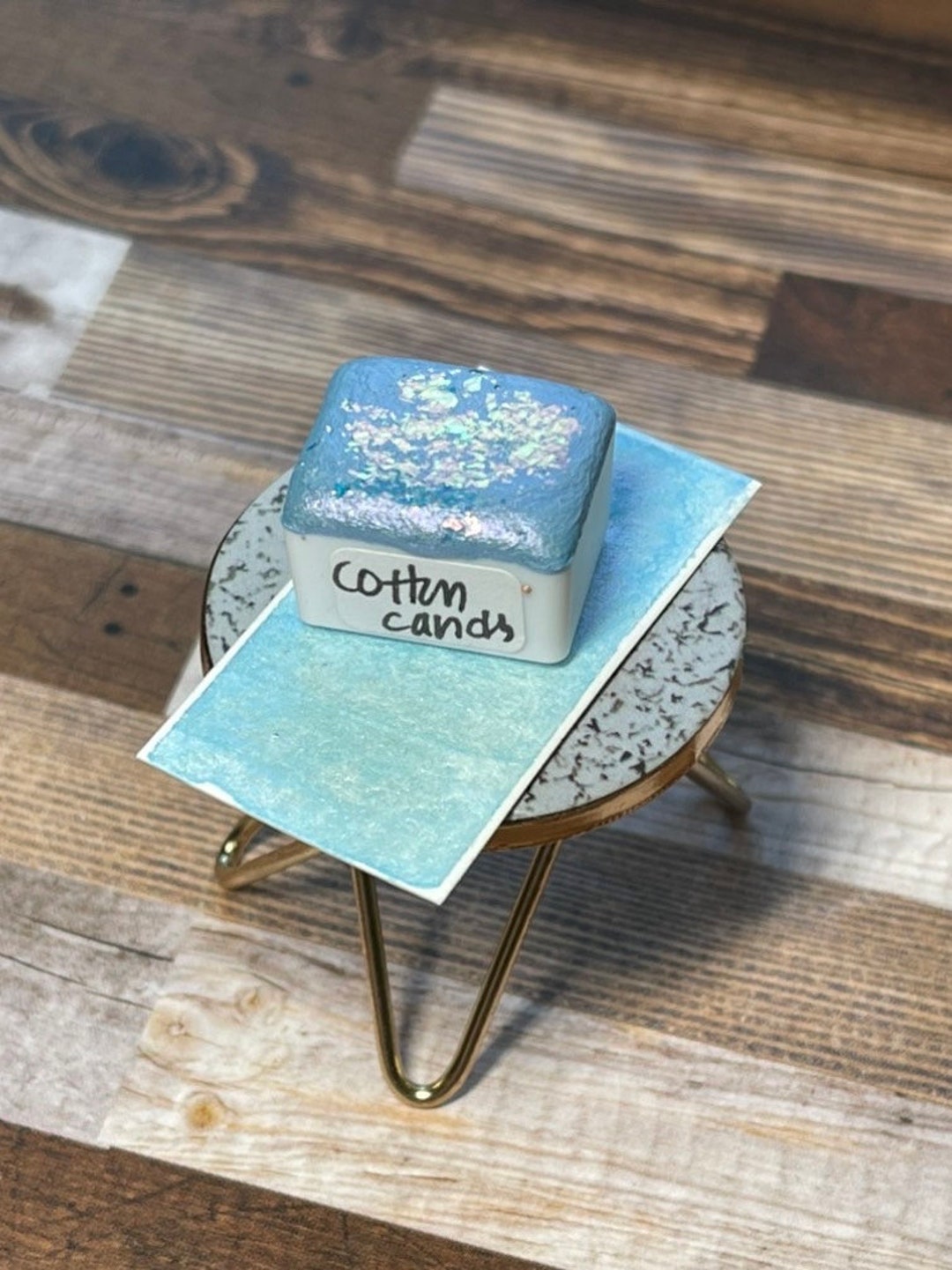 Cotton Candy - Metallic Blue Watercolor Paint - Handmade Watercolor ...