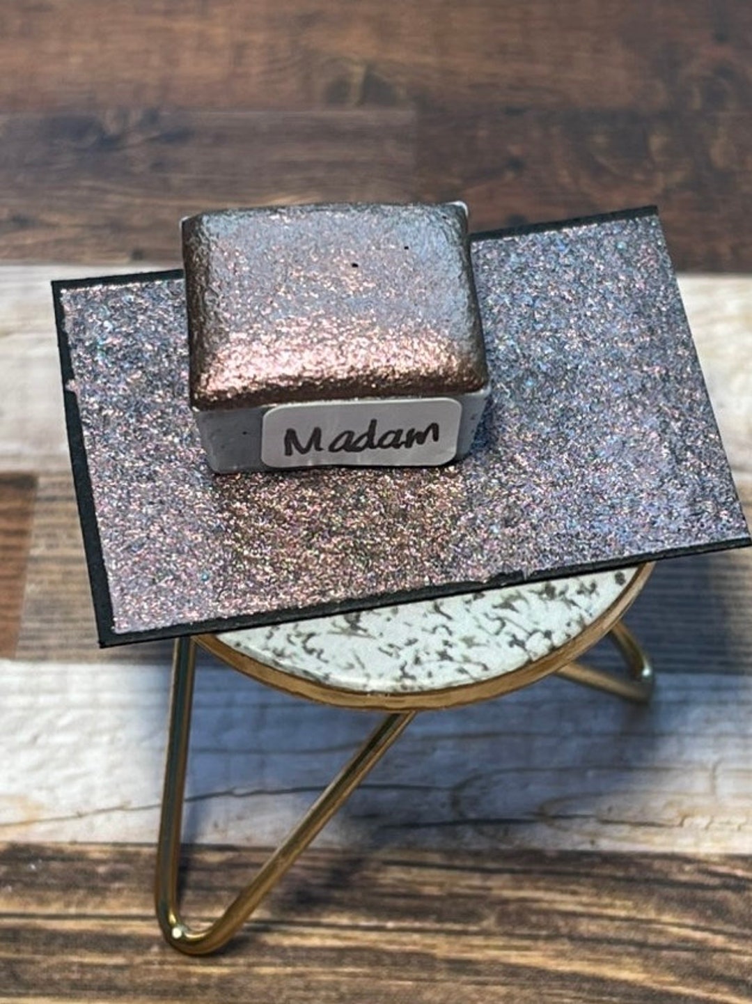 Madam - Handmade Watercolor Paint Pans - Metallic Watercolor - Glitter ...