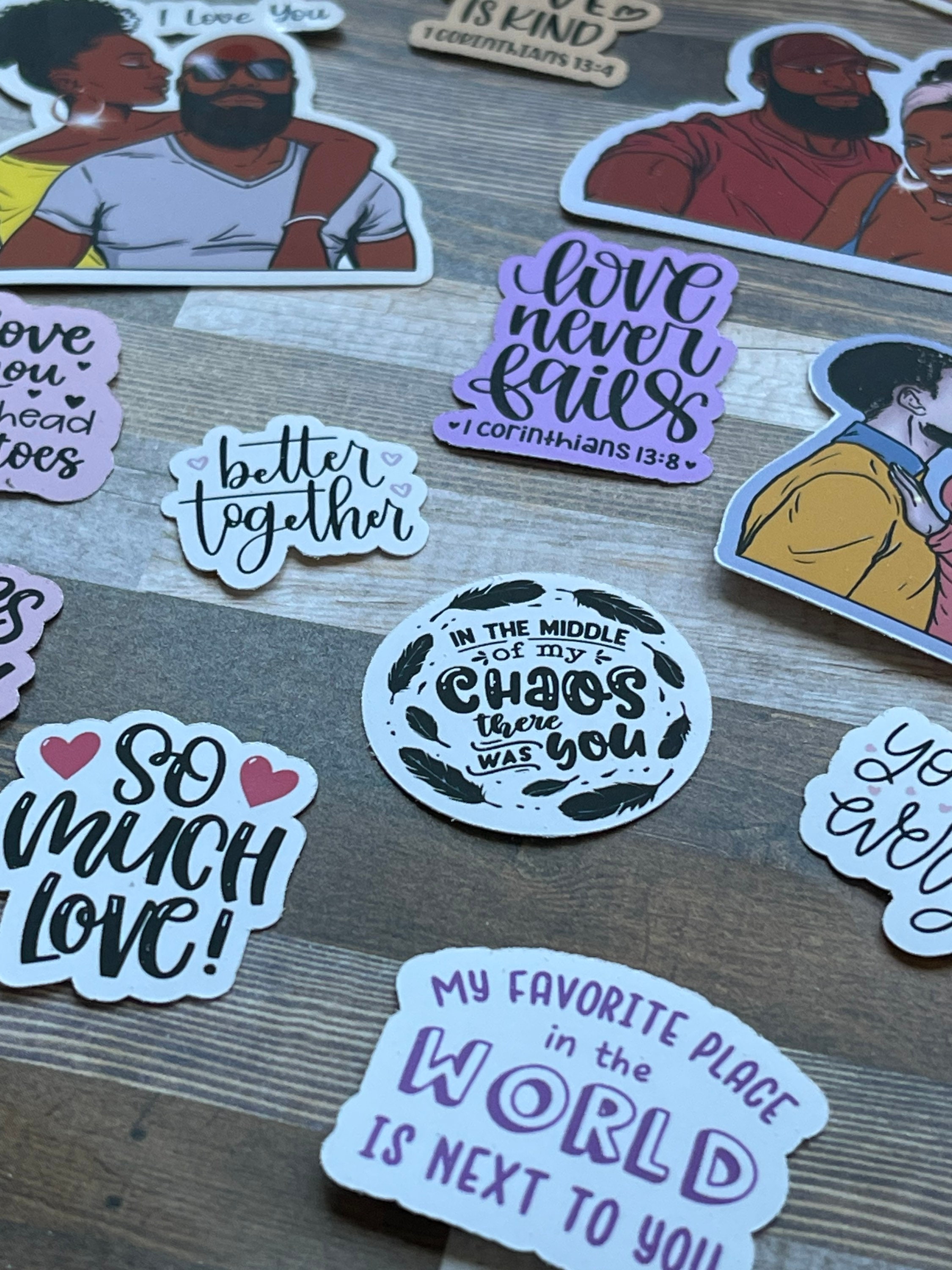 Black Love Stickers African American Planner Stickers - Etsy