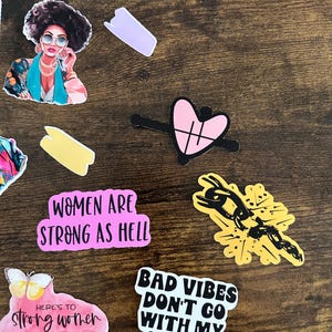 Strong Women Sticker Pack - Black Women Stickers - Black Girl Planner ...
