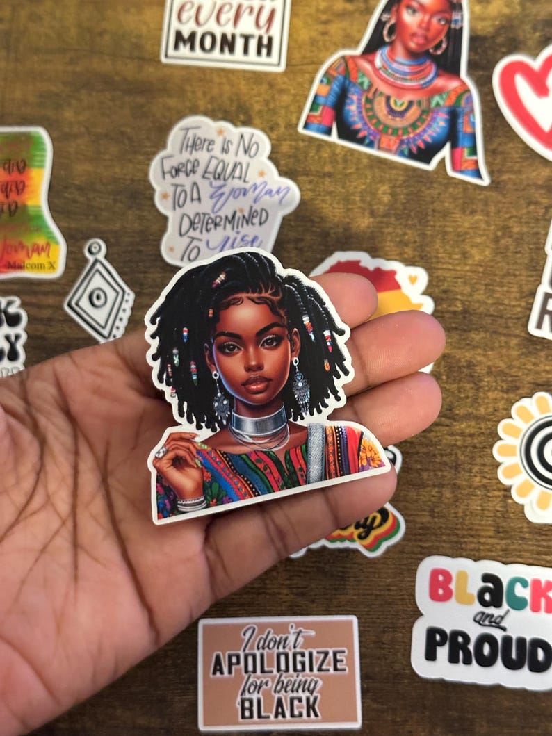Black Herstory Stickers - Black History Month Planner Stickers ...