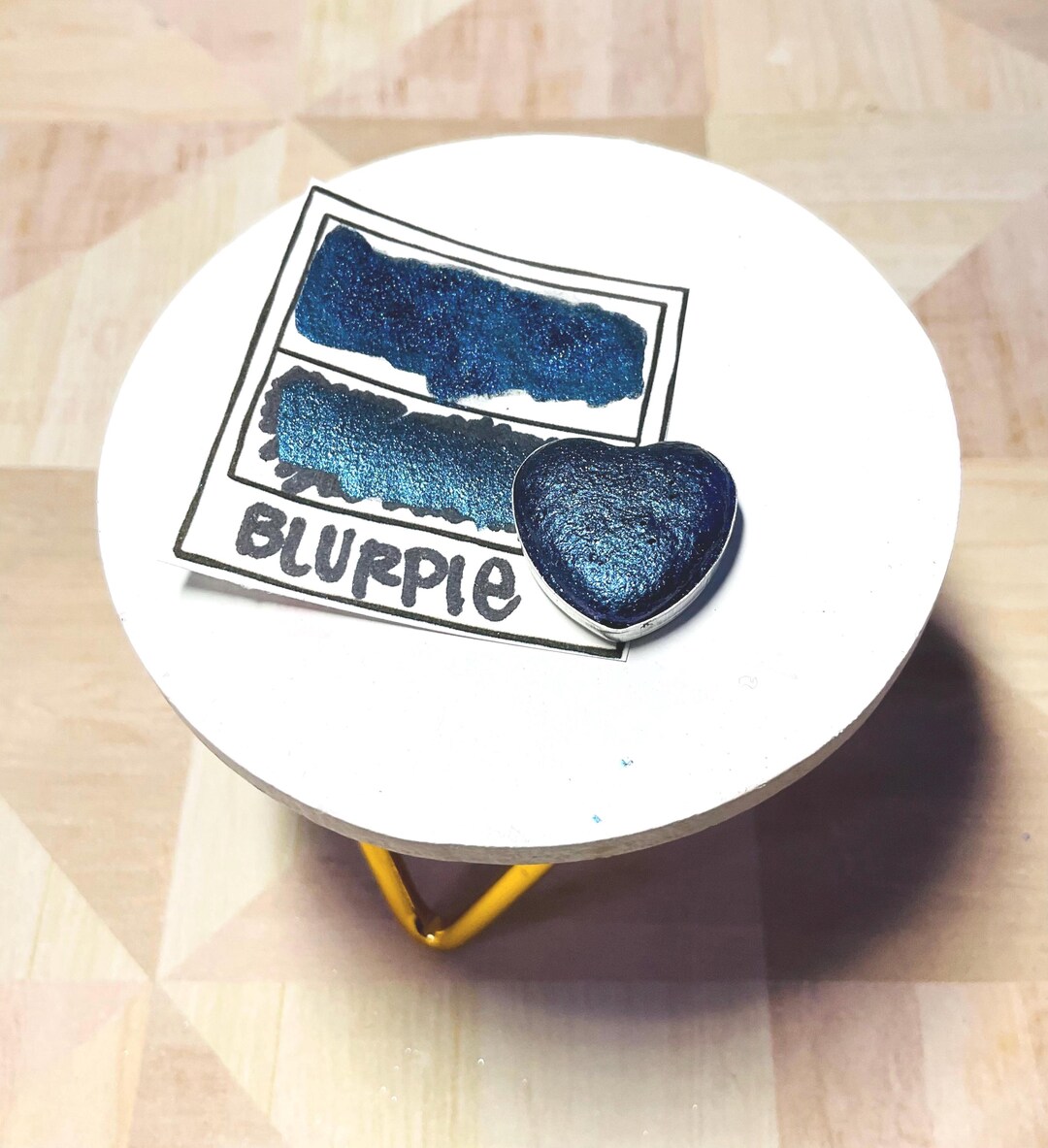 Blurple - Handmade Blue Watercolor - Metallic Blue Watercolor Paint ...