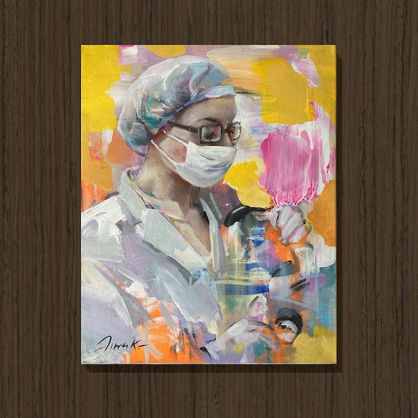 Nurse Art Painting - Etsy